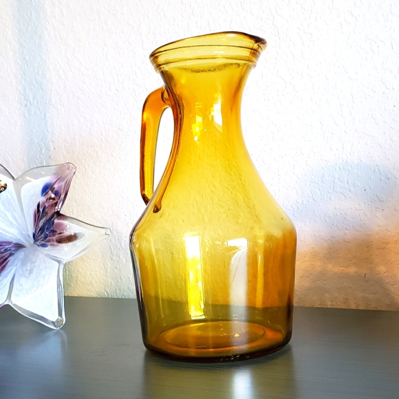 Bormioli | Dining | Vintage Bormioli Milano Amber Italian Glass ...